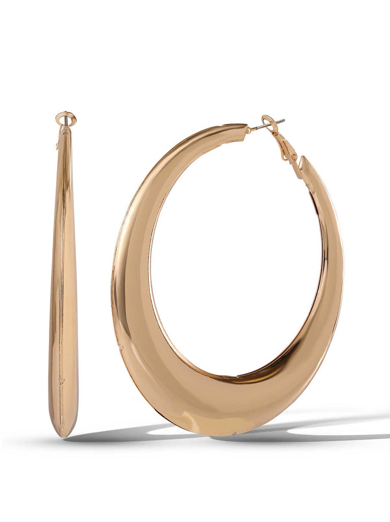 Gold Plated Round Hoop Earring – Jessica Simpson