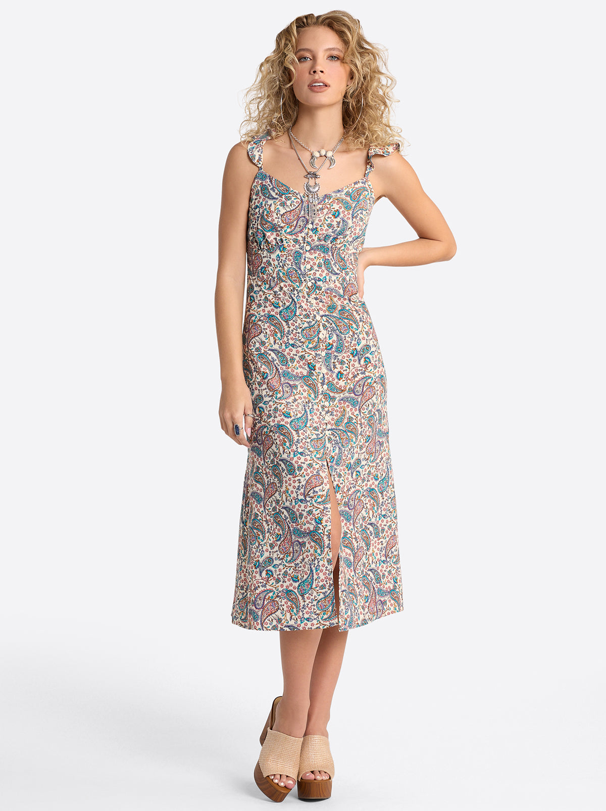 Sahira Dress in Buttercream Playful Paisleys – Jessica Simpson