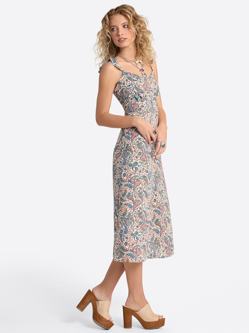 Sahira Dress in Buttercream Playful Paisleys – Jessica Simpson