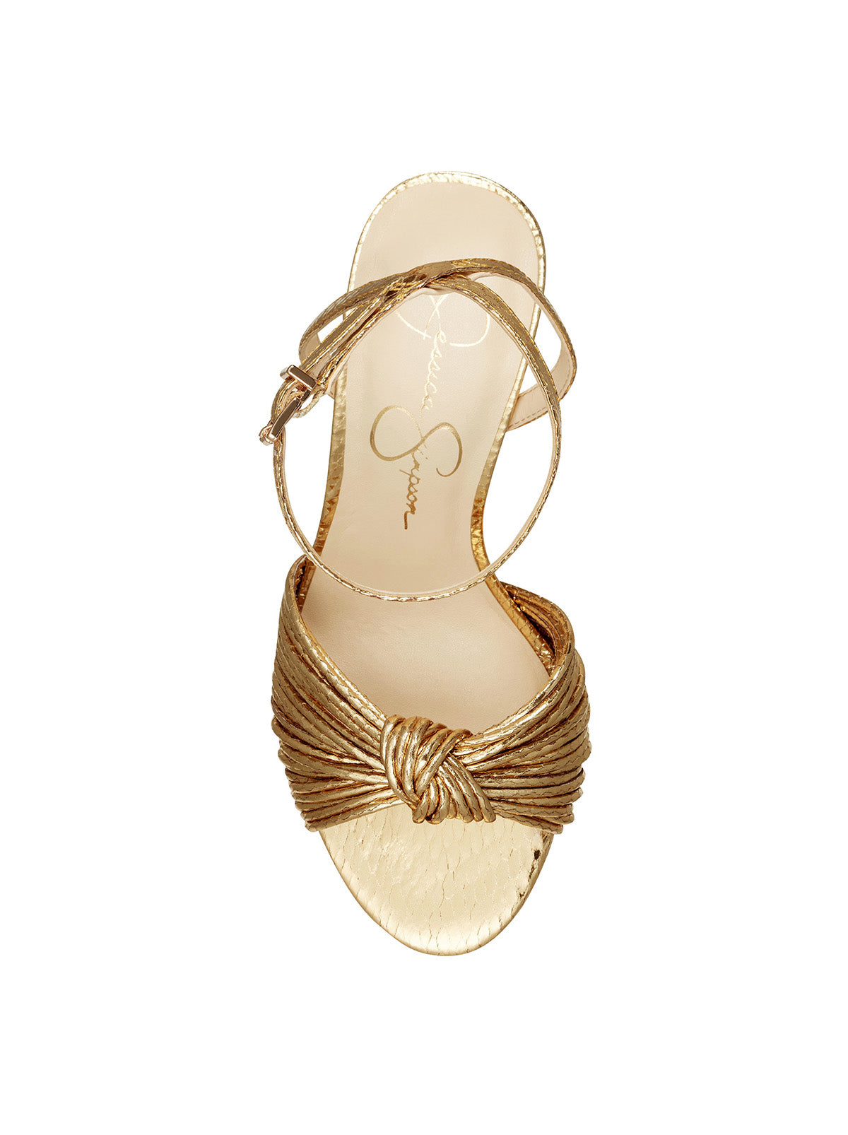 Immie Platform Sandal in Gold Snake – Jessica Simpson